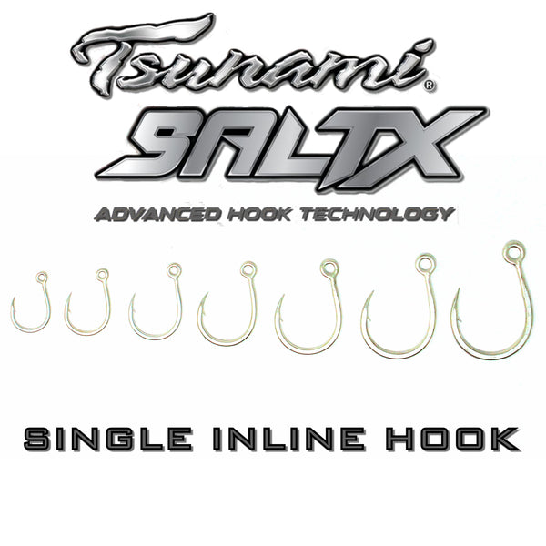 Tsunami SaltX Single Inline Hook – Grumpys Tackle