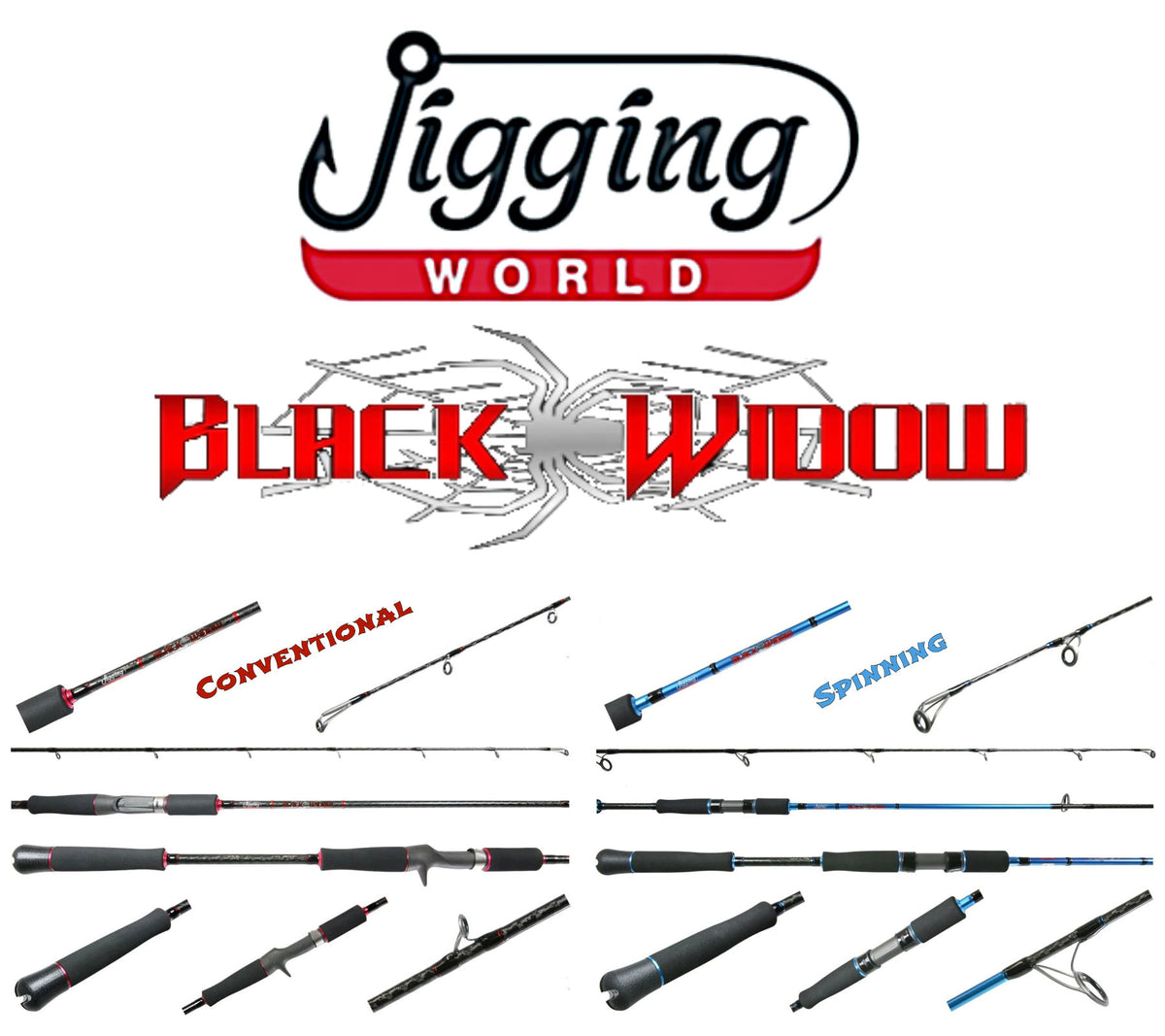 Jigging World Black Widow Rods – Grumpys Tackle