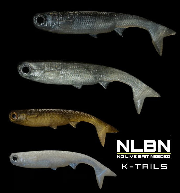 No Live Bait Needed (NLBN) K-Tails – Grumpys Tackle