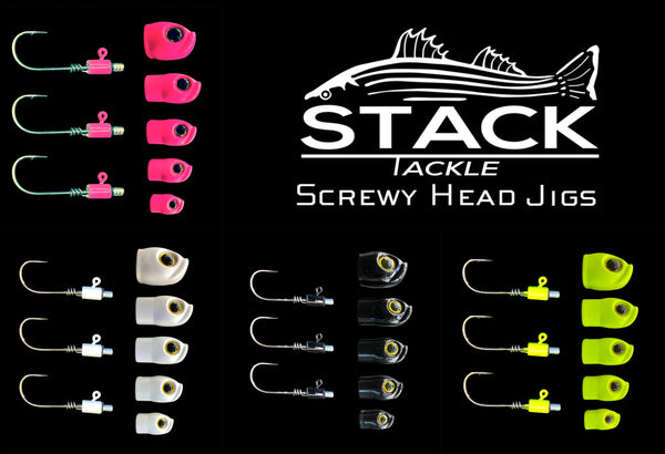 Stack Tackle Screwy Head Jigs – Grumpys Tackle