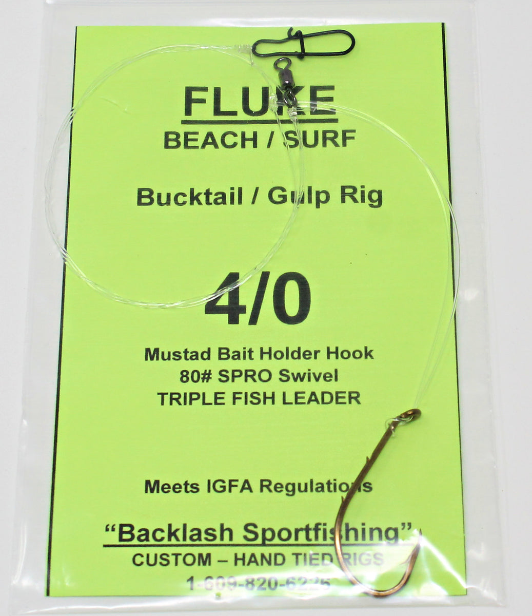 Backlash Sportfishing Fluke Bucktail & Gulp Rig – Grumpys Tackle