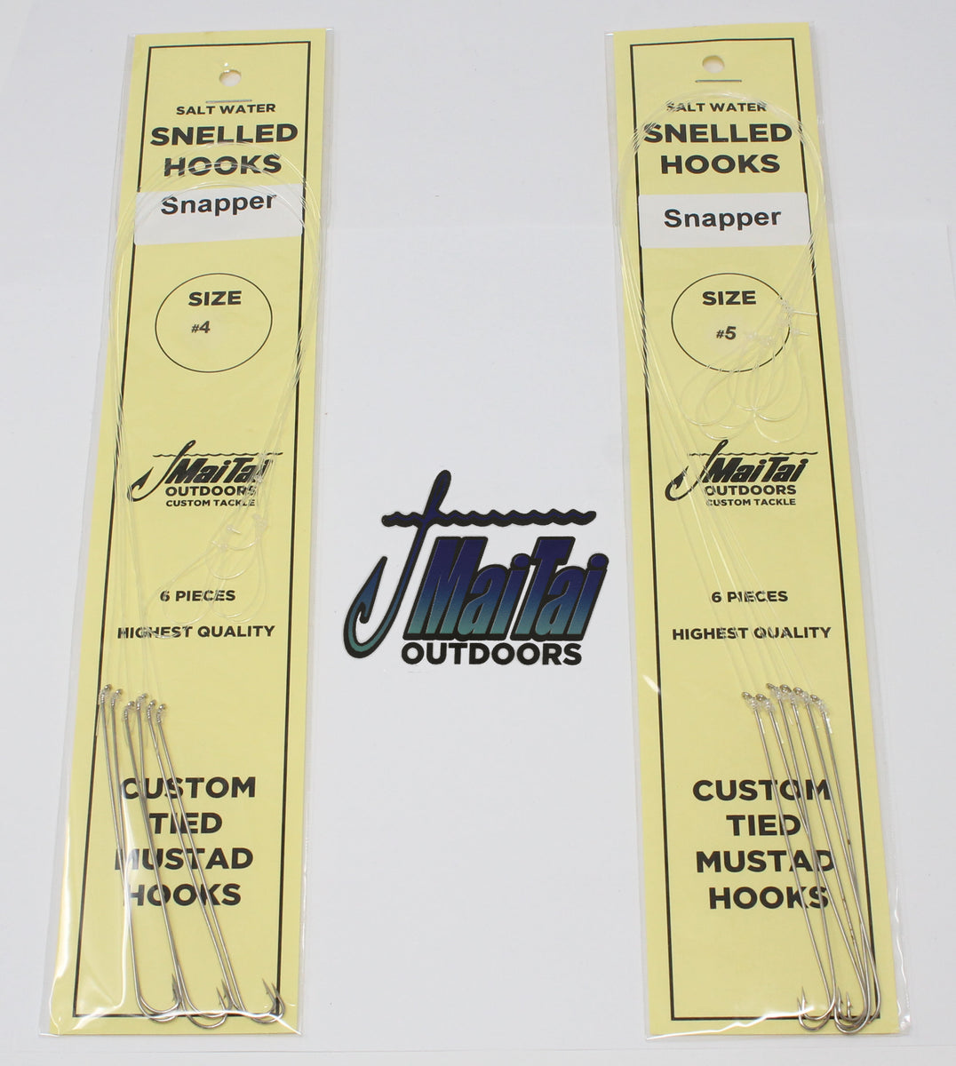 MaiTai Snelled Hooks - Snapper Bluefish – Grumpys Tackle