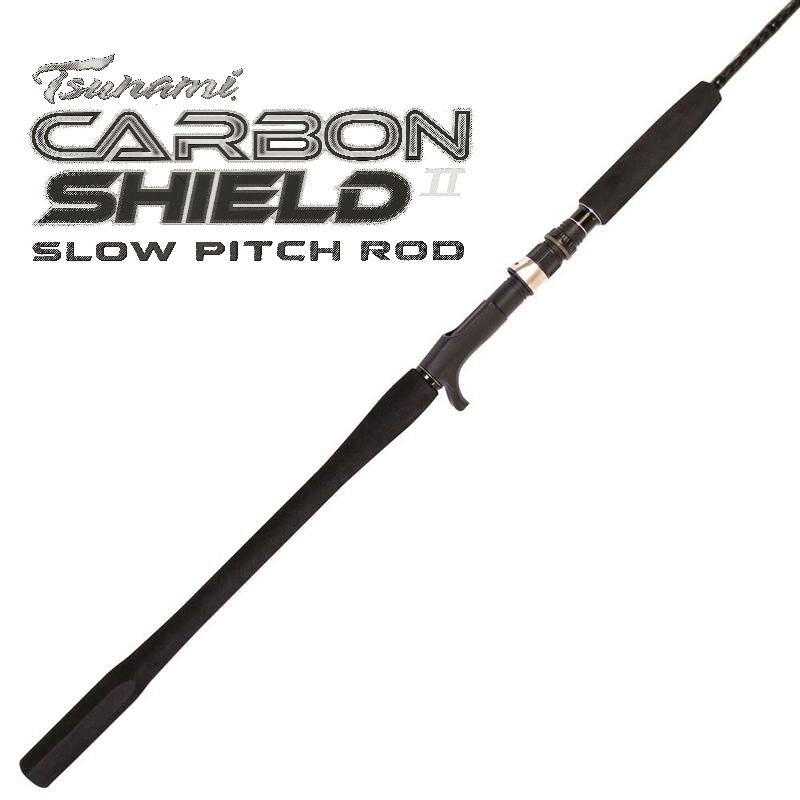 Tsunami Carbon Shield II Casting Slow Pitch Rods – Grumpys Tackle